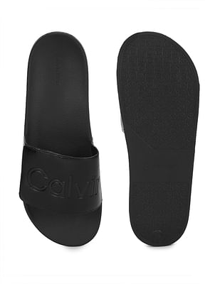 Buy Calvin Klein Men Solid Pool Slides NNNOW