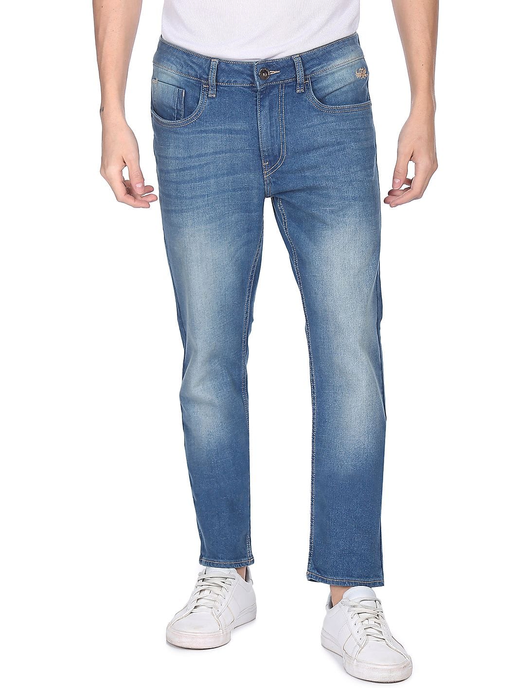 Buy Flying Machine Michael Slim Tapered Fit Mid Rise Jeans - NNNOW.com